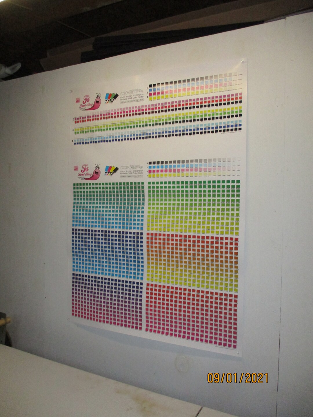 Printable Color Swatch Chart With CMYK RGB Code Printing Shop - Etsy Israel