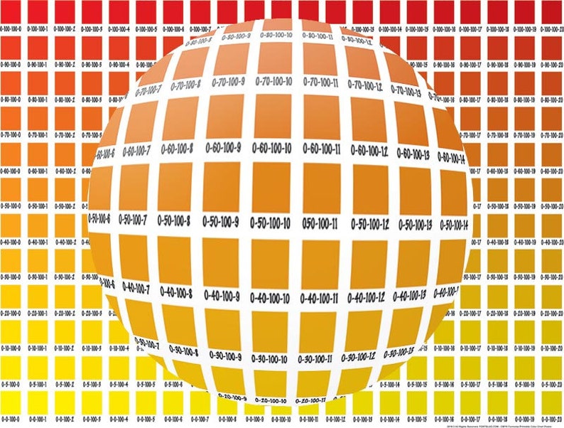 Printable Color Swatch Chart With CMYK RGB Code Printing Shop Supplies ...
