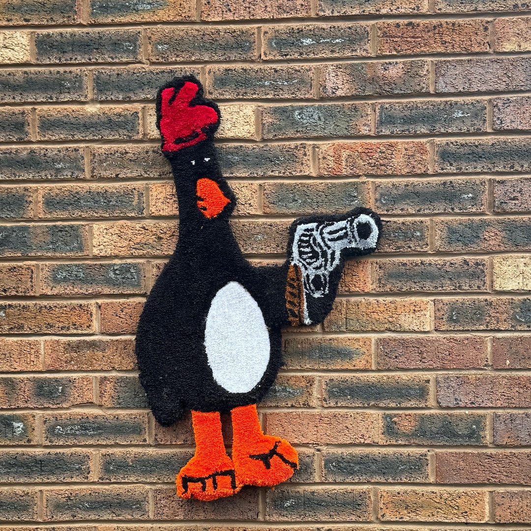 Feathers Mcgraw Inspired Rug – Custom Handmade Wallace & Gromit Carpet ...