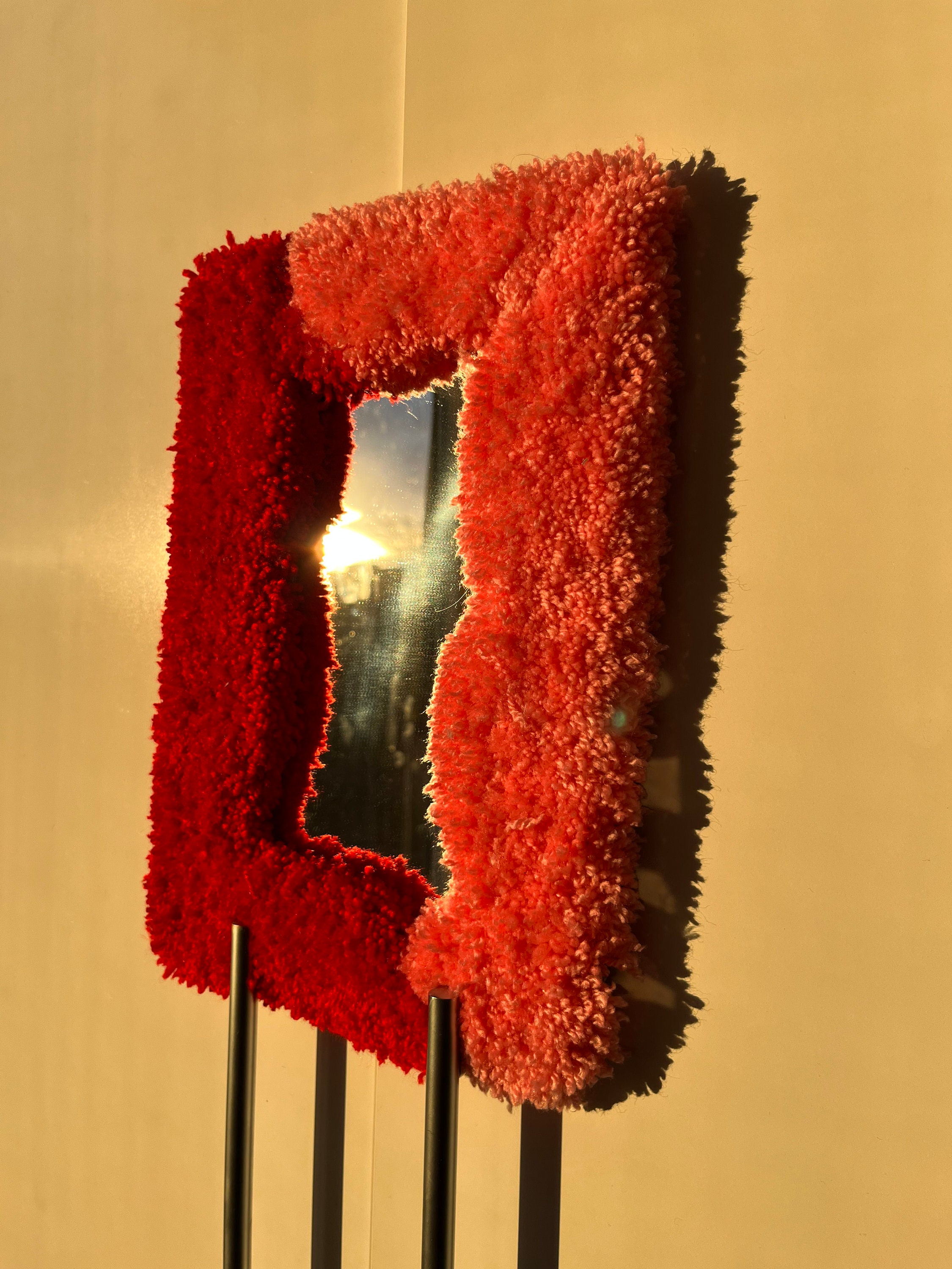 Custom Fuzzy Mirror Any Colour - Etsy