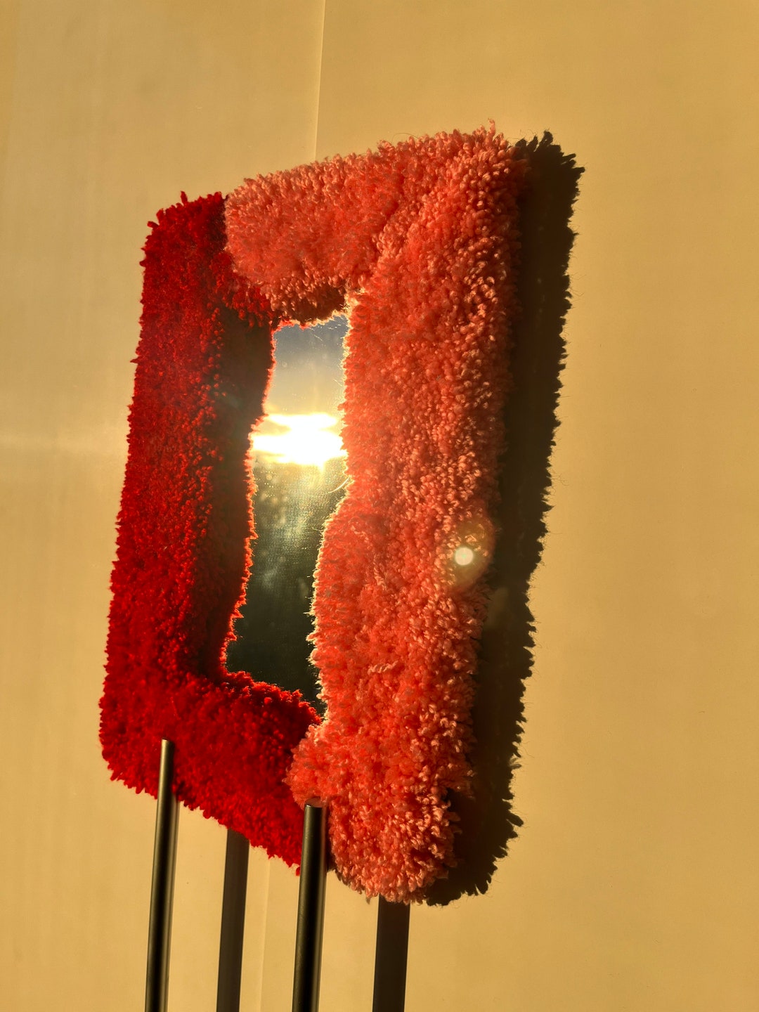 Custom Fuzzy Mirror Any Colour - Etsy