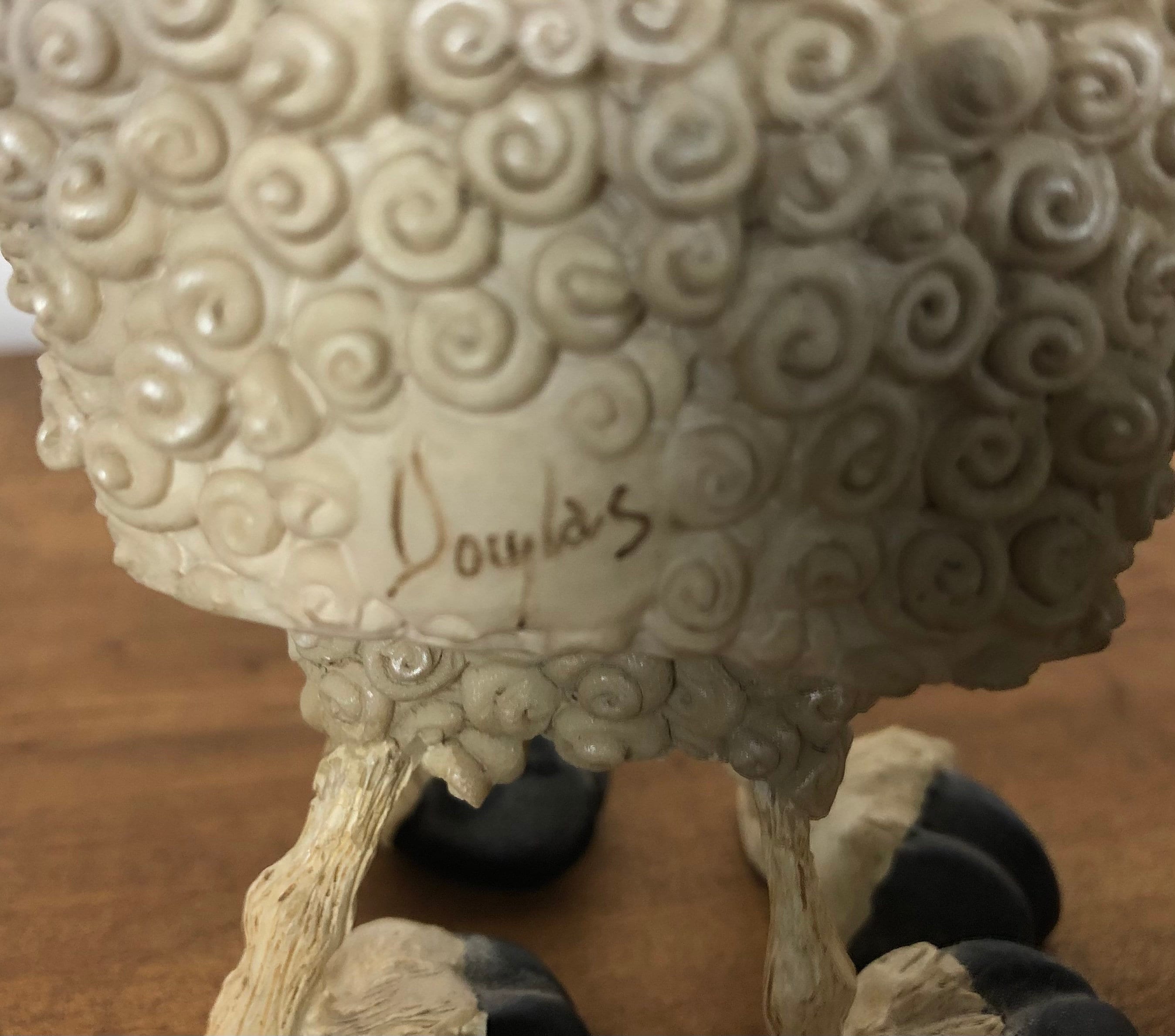 Vintage Bobble Head Curly Haired Resin Lamb Sheep by Douglas ...
