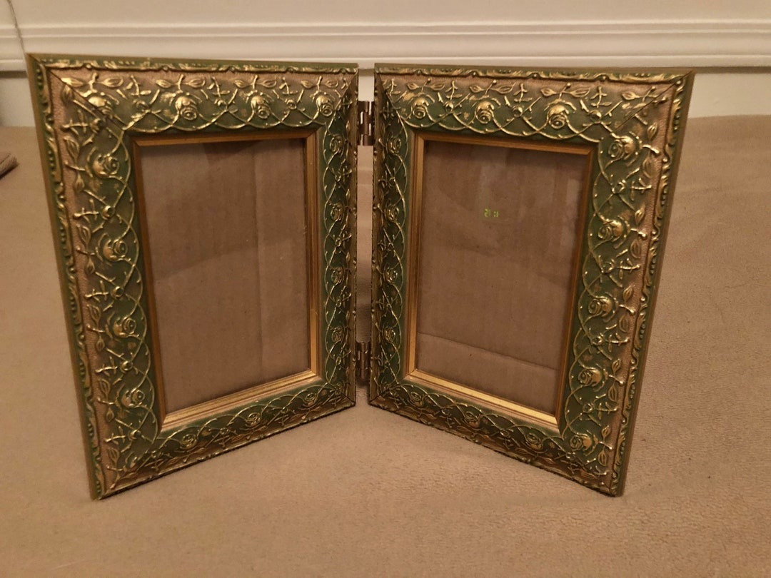 Vintage Picture Frame Photo Frame Double Hinged Art Craft Decorative ...