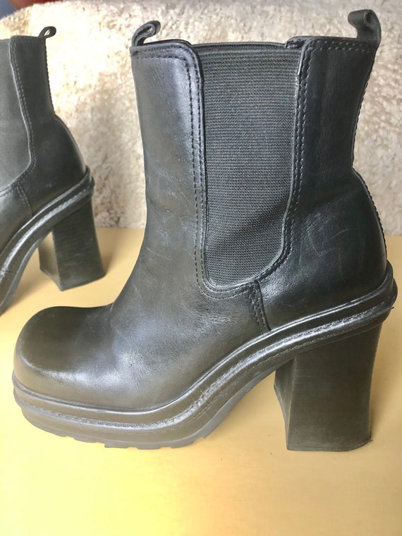 80s vintage square toe grunge platform chunky slouchy… - Gem
