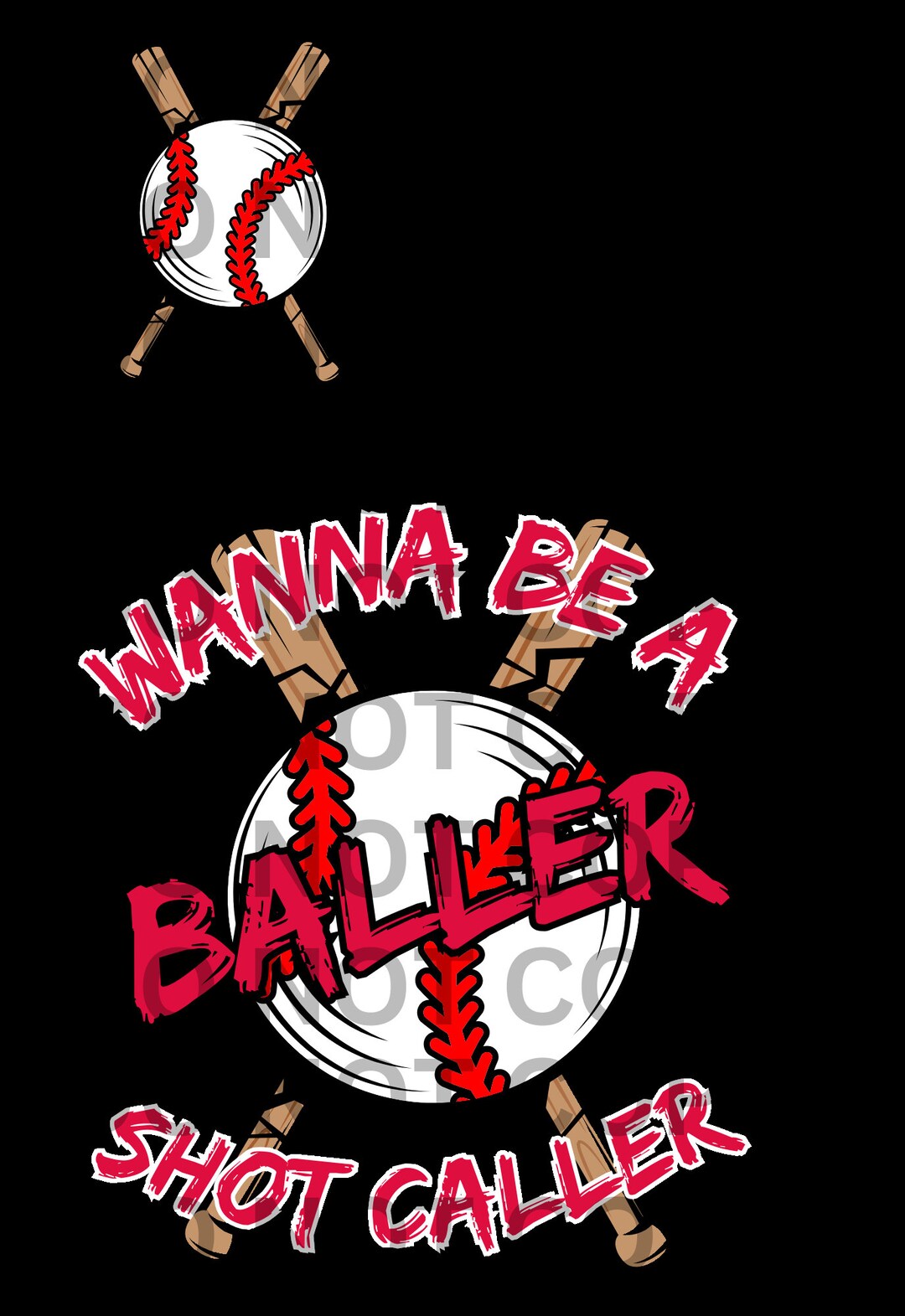 Baller Shot Caller Baseball PNG, Sublimation - Etsy