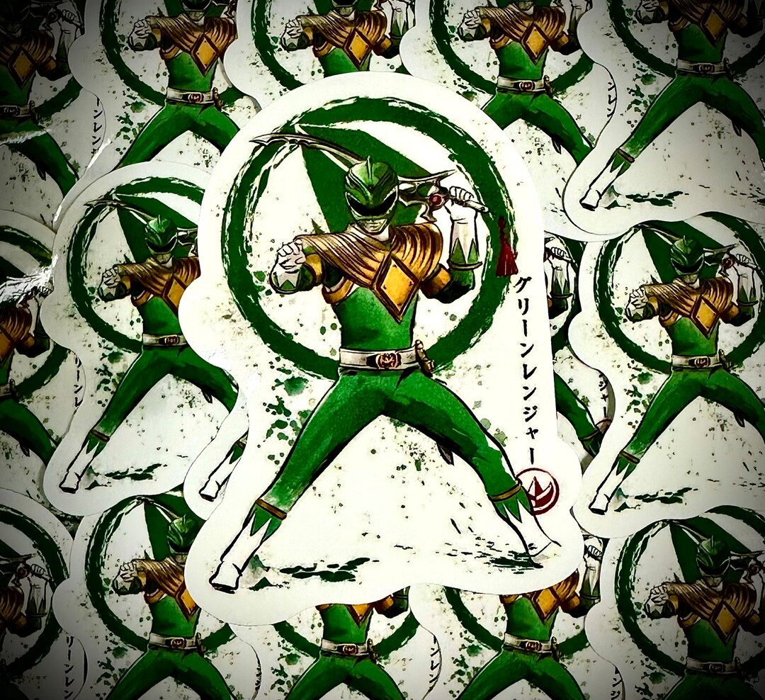 Green Power Ranger Dragonzord Sticker - Etsy