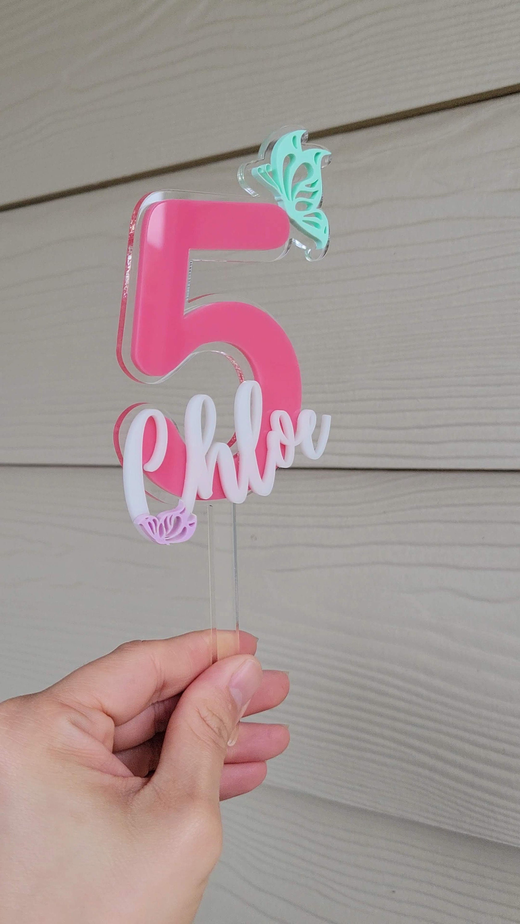 Custom Acrylic Cake Topper Birthday Cake Topper Party Decor - Etsy
