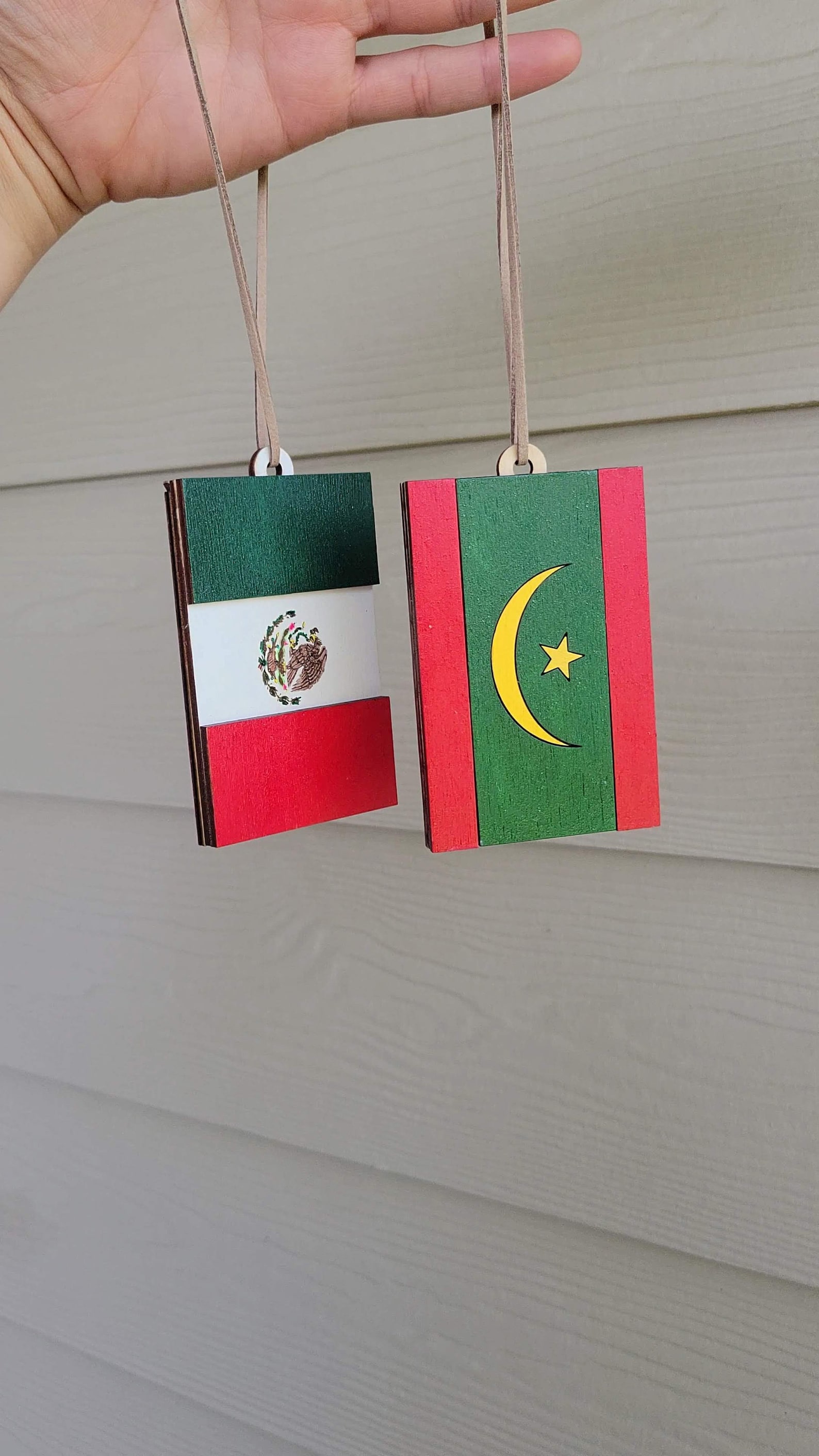 Custom Rear View Mirror Flag Country Flags Wooden Flag Car - Etsy