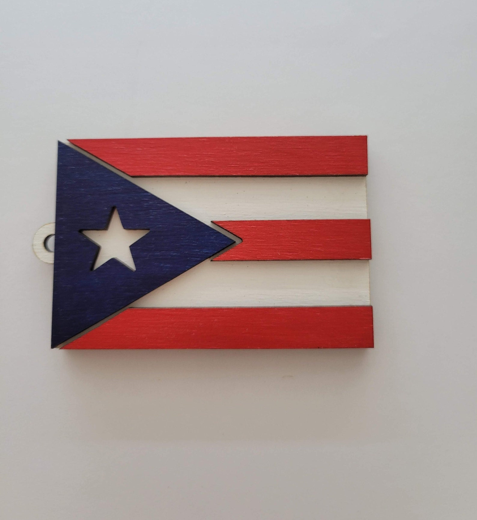 Puerto Rican Flag Rear View Mirror Accessory / Car Hanging | Etsy
