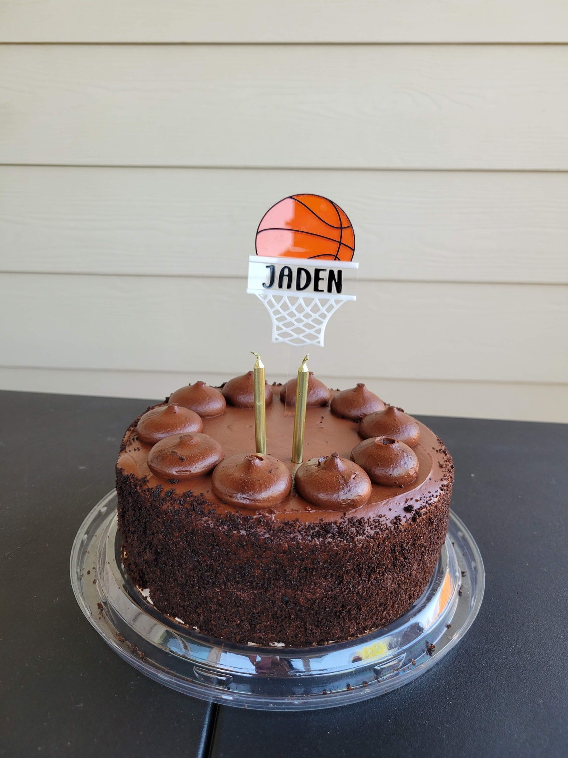 Basketball Cake Topper Acrylic Cake Topper NBA Happy - Etsy
