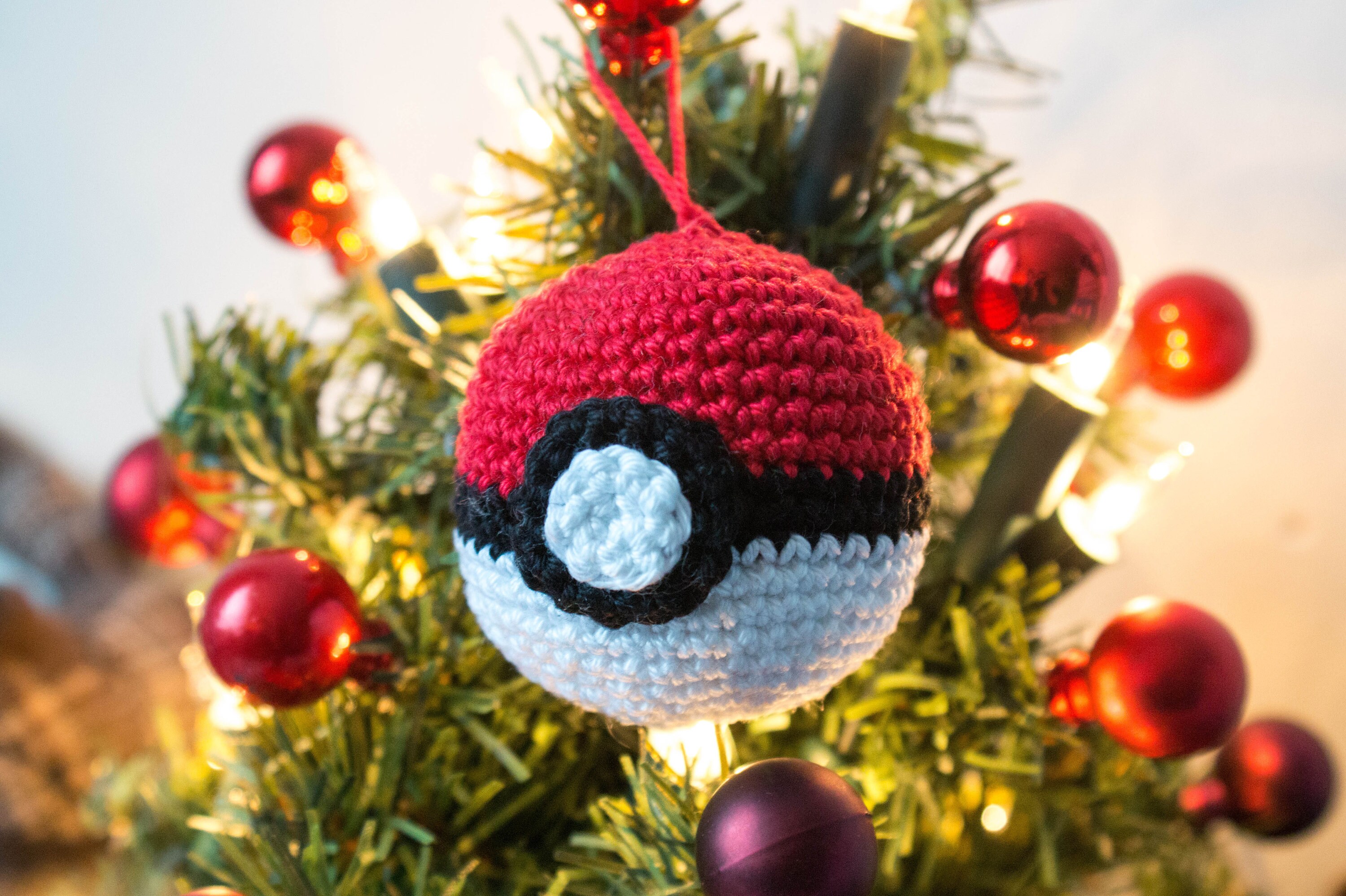 Pokeball Crochet Pattern Poké Ball Cat Toy or Christmas Ornament ...