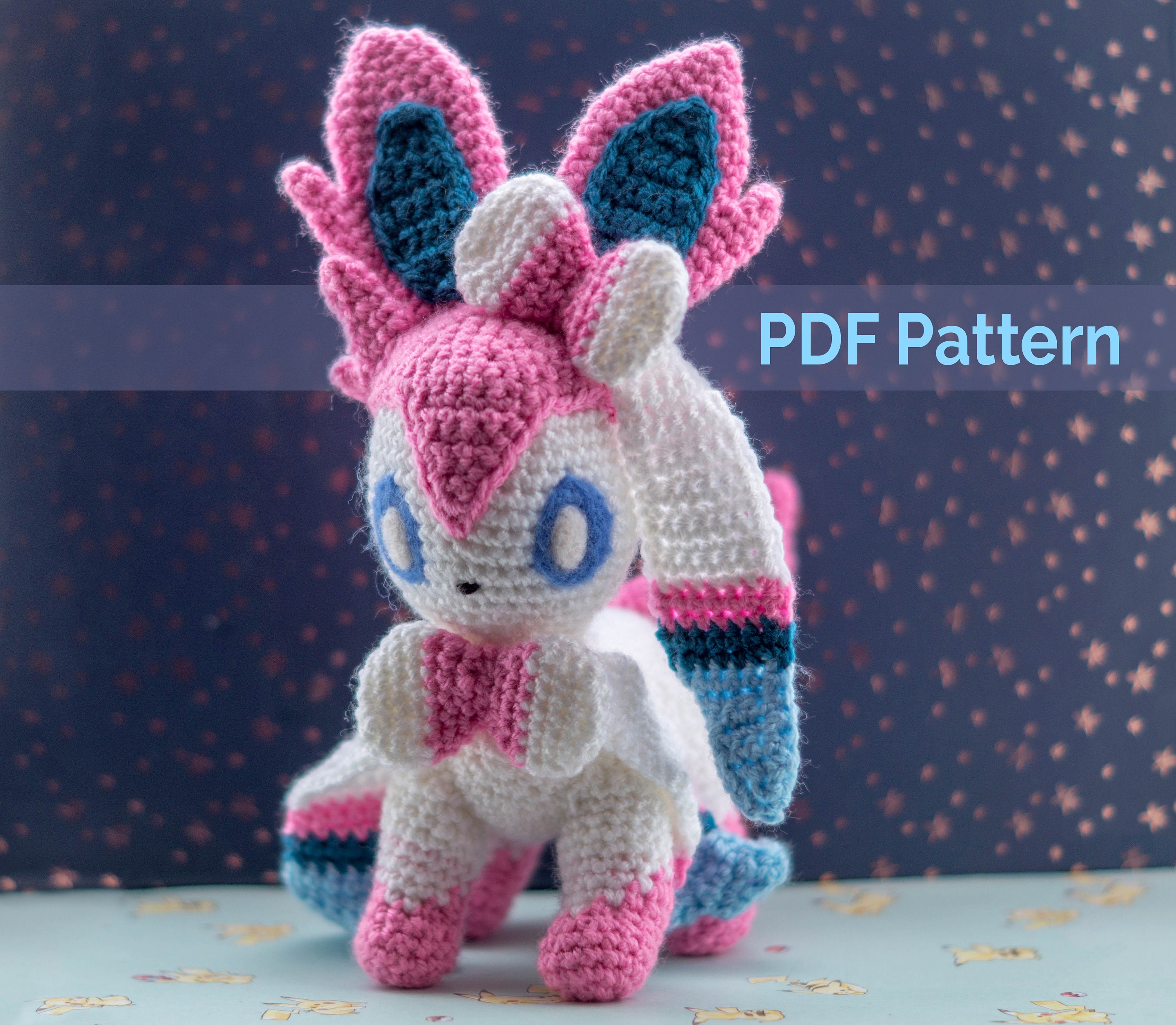 Patron de crochet de Sylveon - Etsy France