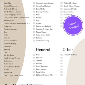 Hospital Birthing Bag Checklist: Must-haves for a Stress-free Delivery ...