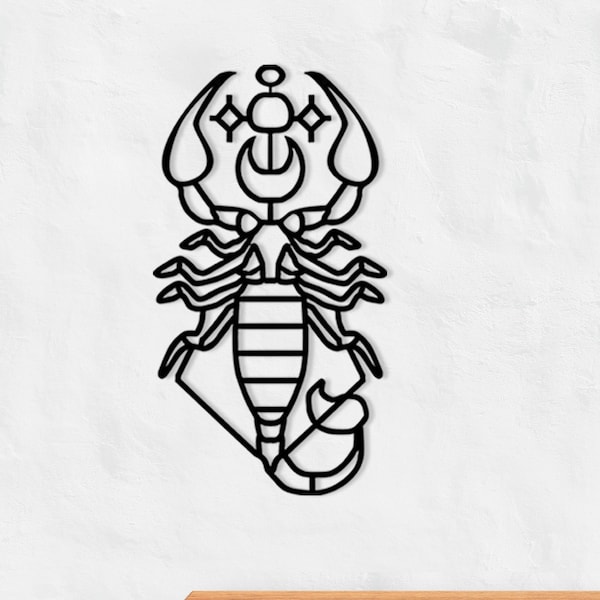 Scorpio Line Art - Etsy