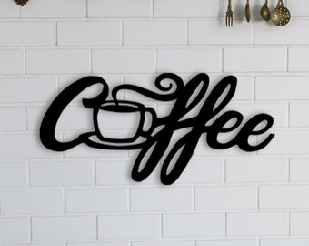 Metal Coffee Sign Wall Art - Etsy