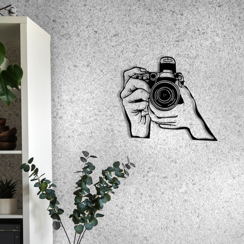 Metal Wall Decor, Camera Metal Wall Decor, Photographer Metal Wall ...