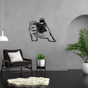 Metal Wall Decor, Camera Metal Wall Decor, Photographer Metal Wall ...