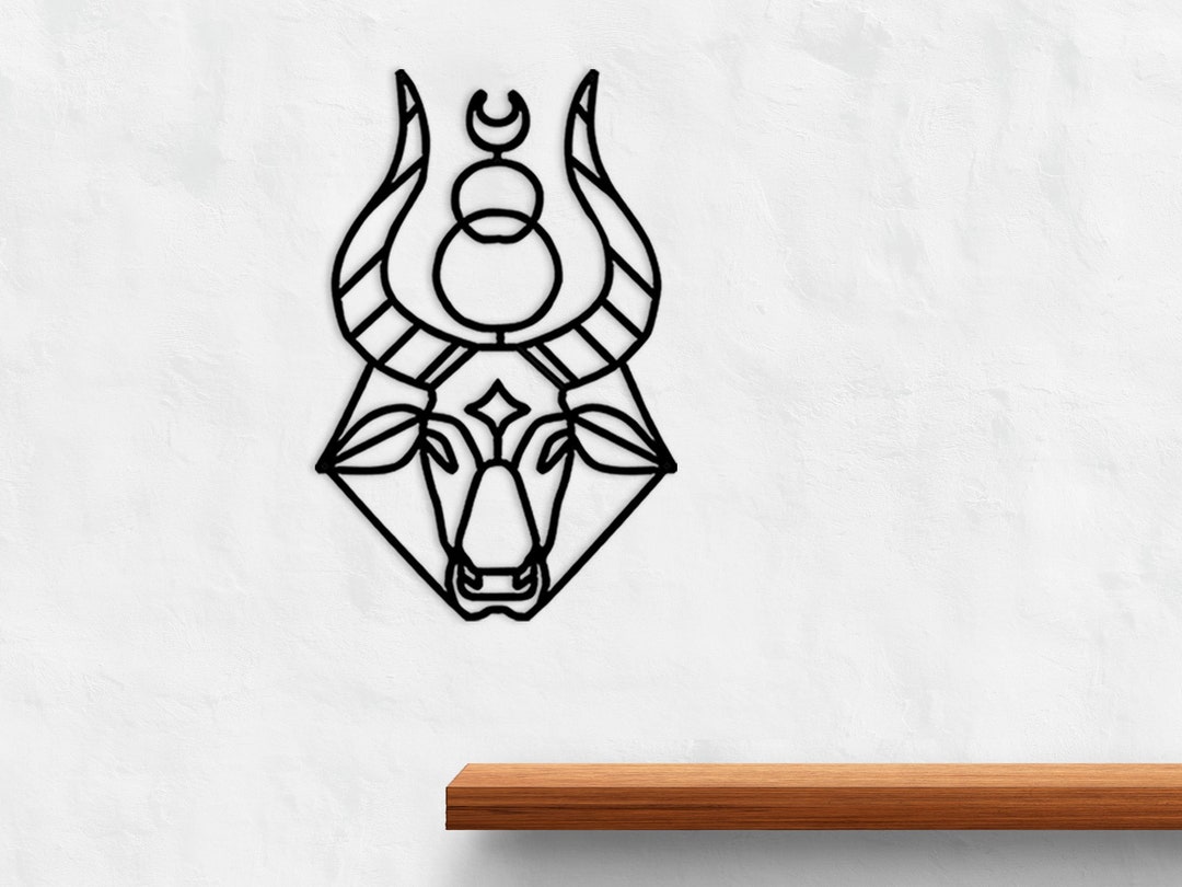 Taurus Sign Metal Constellation, Zodiac Sign Wall Decor, Astrology Wall ...