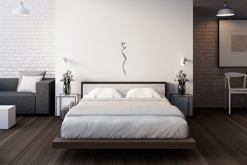 Minimalist Female Body Metal Home Wall Decor housewarming - Etsy