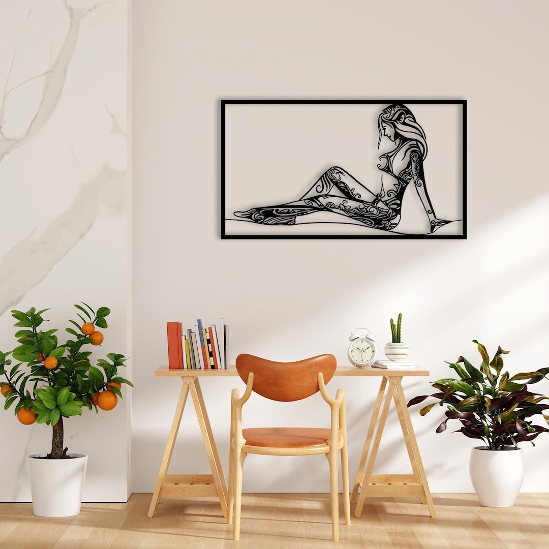 Metal Wall Decor, Metal Women Wall Decor, Women Wall Art Metal, Metal ...