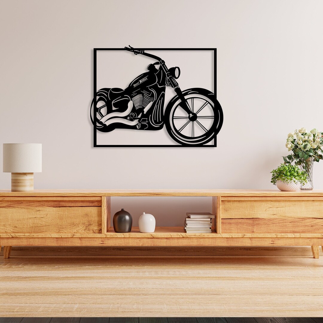 Metal Motorcycle Decor, Harley Davidson Wall Decor, Harley Man Decor ...