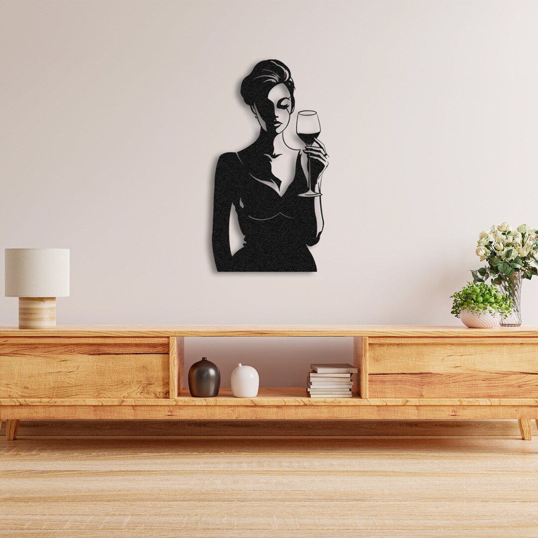 Metal Line Art Women Metal Bedroom Wall Decor Minimalist - Etsy