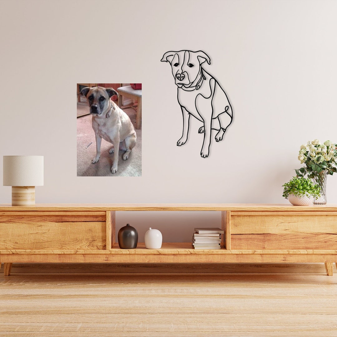 Dog Metal Wall Decor, Personalized Product, Animal Metal Wall Decor ...