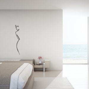 Minimalist Female Body, Metal Home Wall Decor ,housewarming Gift, Metal ...