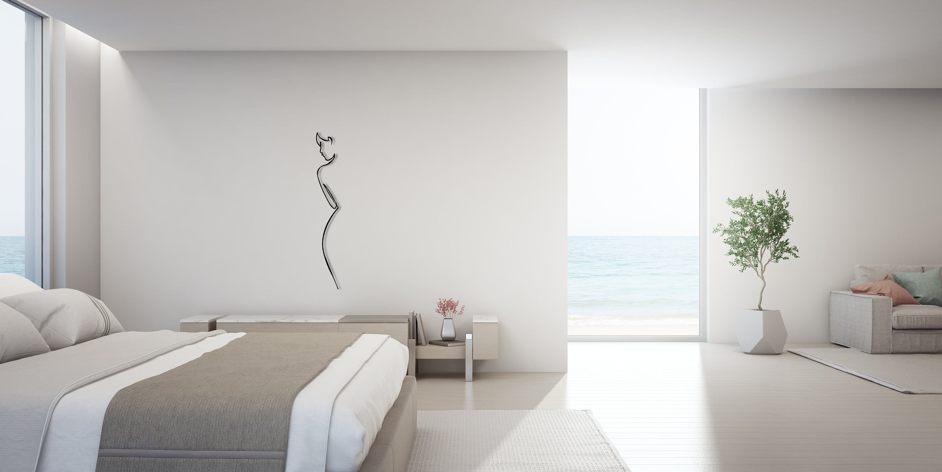 Minimalist Female Body Metal Home Wall Decor housewarming - Etsy Australia
