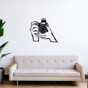 Metal Wall Decor, Camera Metal Wall Decor, Photographer Metal Wall ...
