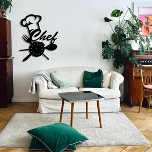 Metal Wall Decor, Chef Metal Wall Decor, Chef Metal Wall Decoration ...