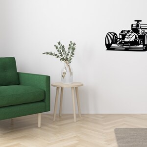 Metal F1 Car Wall Decor, Metal F1 Garage Decor, Large Metal Wall Art ...