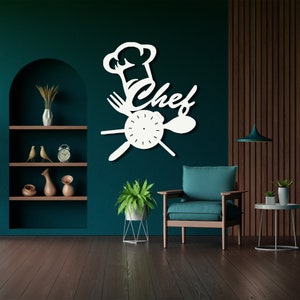 Metal Wall Decor, Chef Metal Wall Decor, Chef Metal Wall Decoration ...