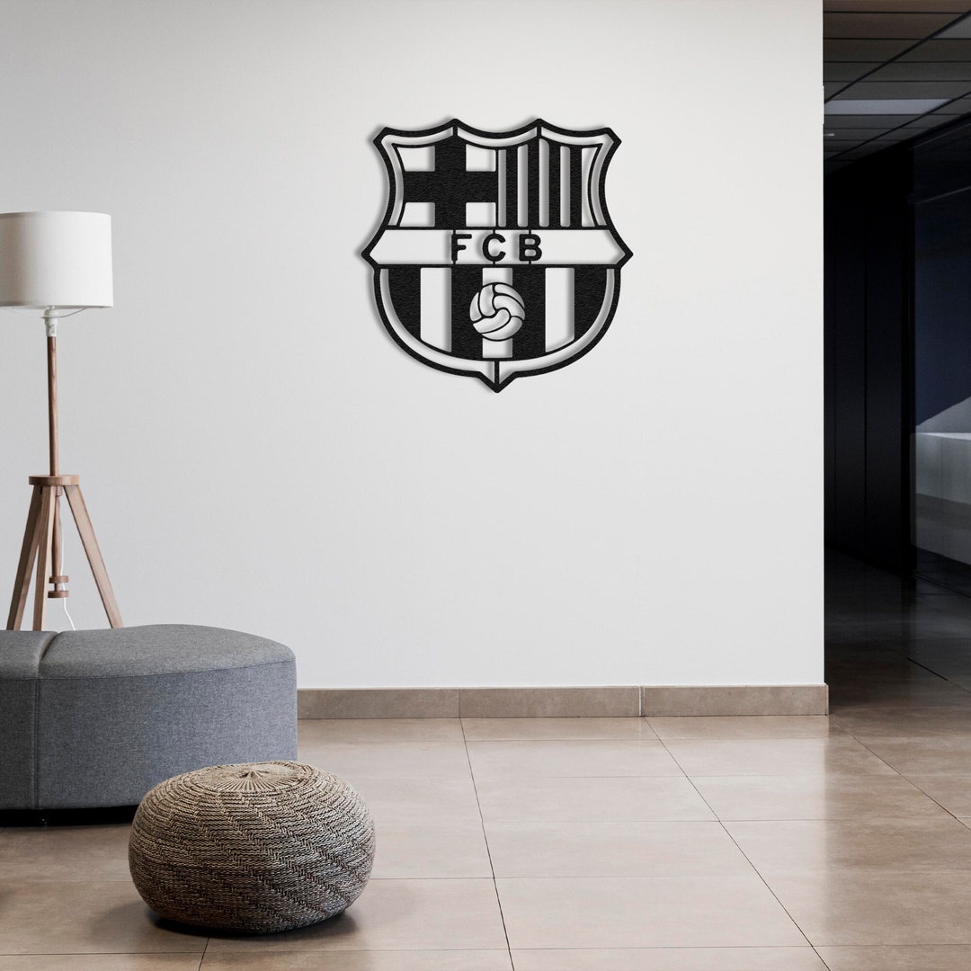 Metal Wall Decor, Metal FC Barcelona Wall Decor, Barcelona Team Logo ...