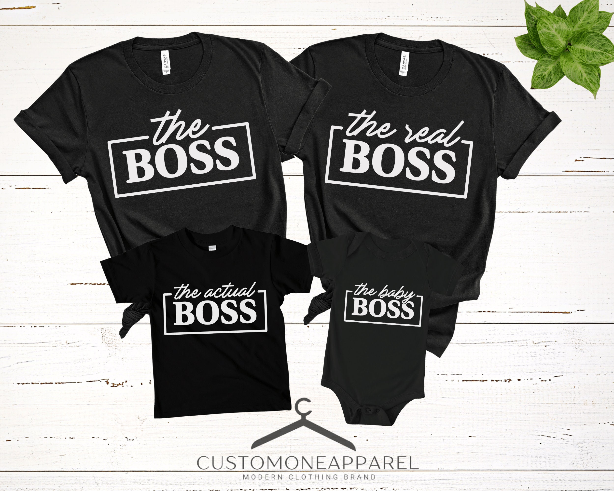 The Boss the Real Boss Family Shirtthe Boss Family Sibling - Etsy