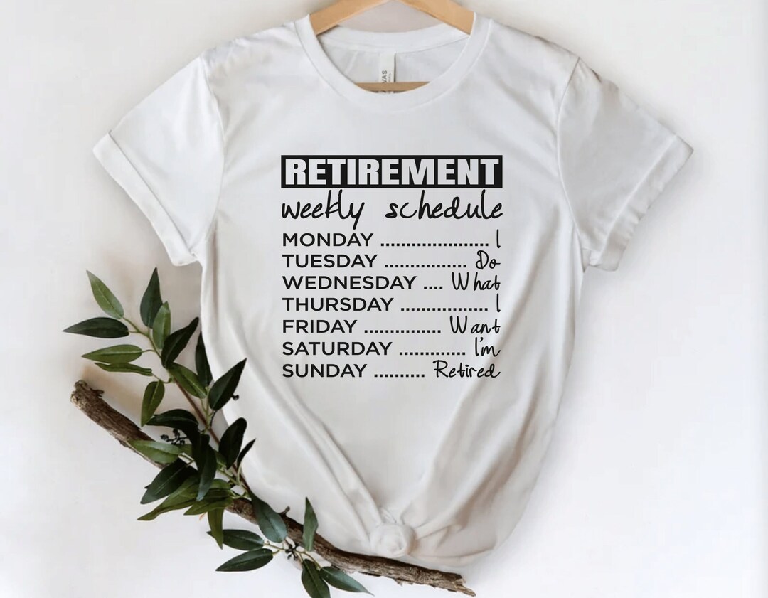 Retirement Schedule,funny Retired Gift,happy Retirement Gifts for Men ...