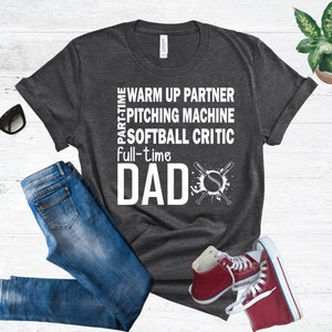 Softball Dad Shirt,funny Dad Shirt,softball Dad Gift,sports Dad Shirt,fathers Day Gift,best Dad ...