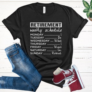 Retirement Schedule,funny Retired Gift,happy Retirement Gifts for Men ...