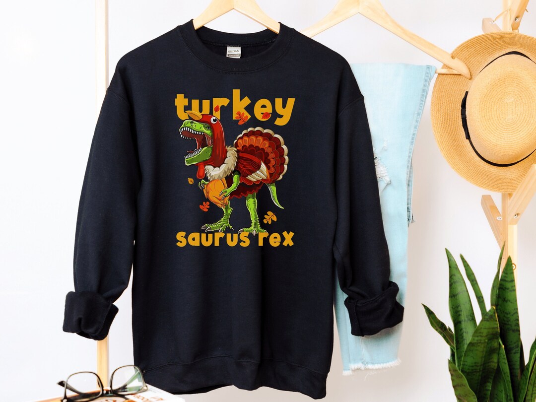 Trexgiving Shirt,turkeysaurus T-rex Shirt,funny Turkey Thanksgiving ...
