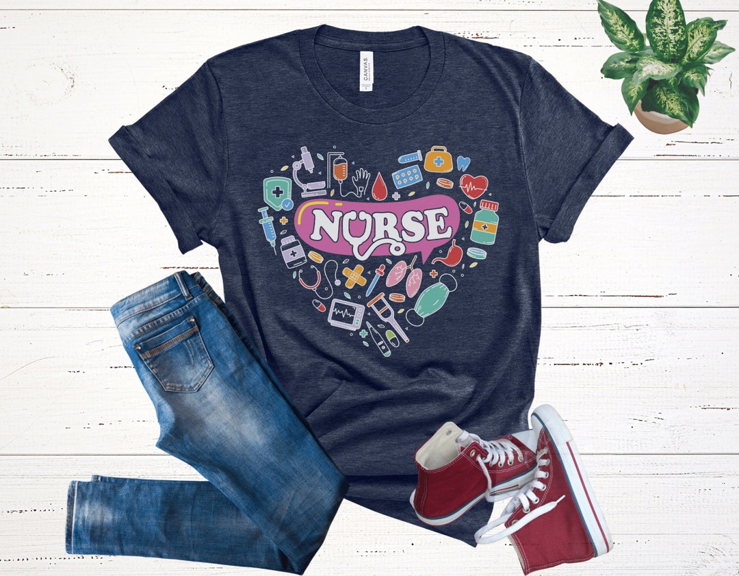 Nurse Week Shirt,nurse Heart Shirt,registered Nurse Shirt,prn Nurse ...