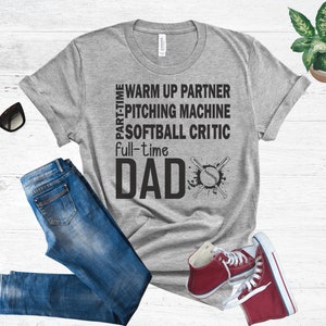 Softball Dad Shirt,funny Dad Shirt,softball Dad Gift,sports Dad Shirt,fathers Day Gift,best Dad ...