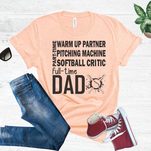 Softball Dad Shirt,funny Dad Shirt,softball Dad Gift,sports Dad Shirt,fathers Day Gift,best Dad ...