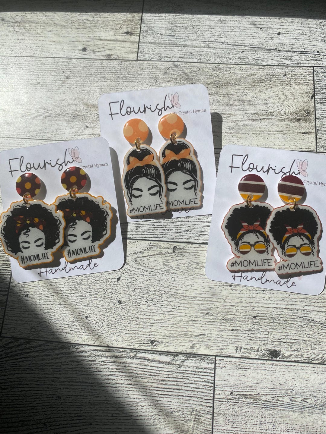 Momlife Dangle/ Messy Bun/ Fall - Etsy