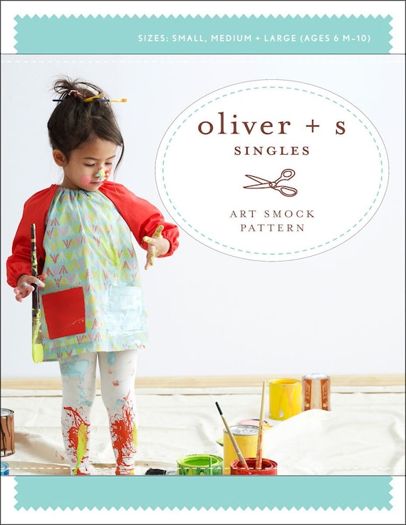 Digital Art Smock Sewing Pattern - Etsy