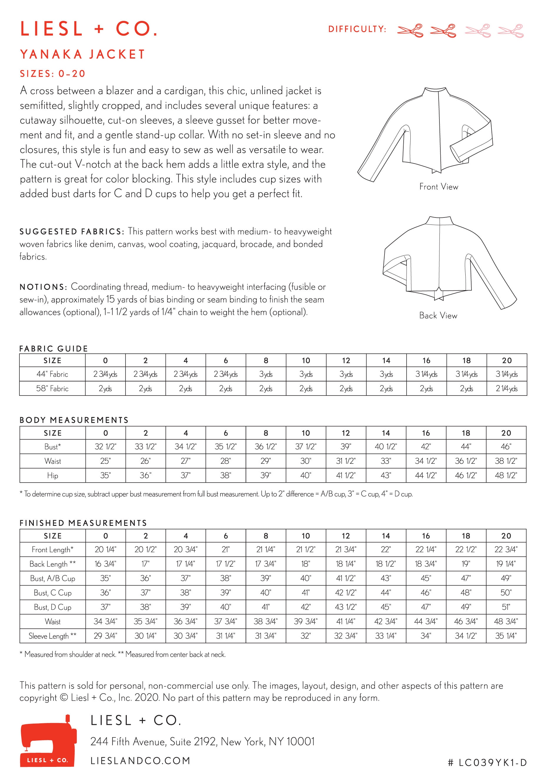 Digital Yanaka Jacket Sewing Pattern - Etsy UK