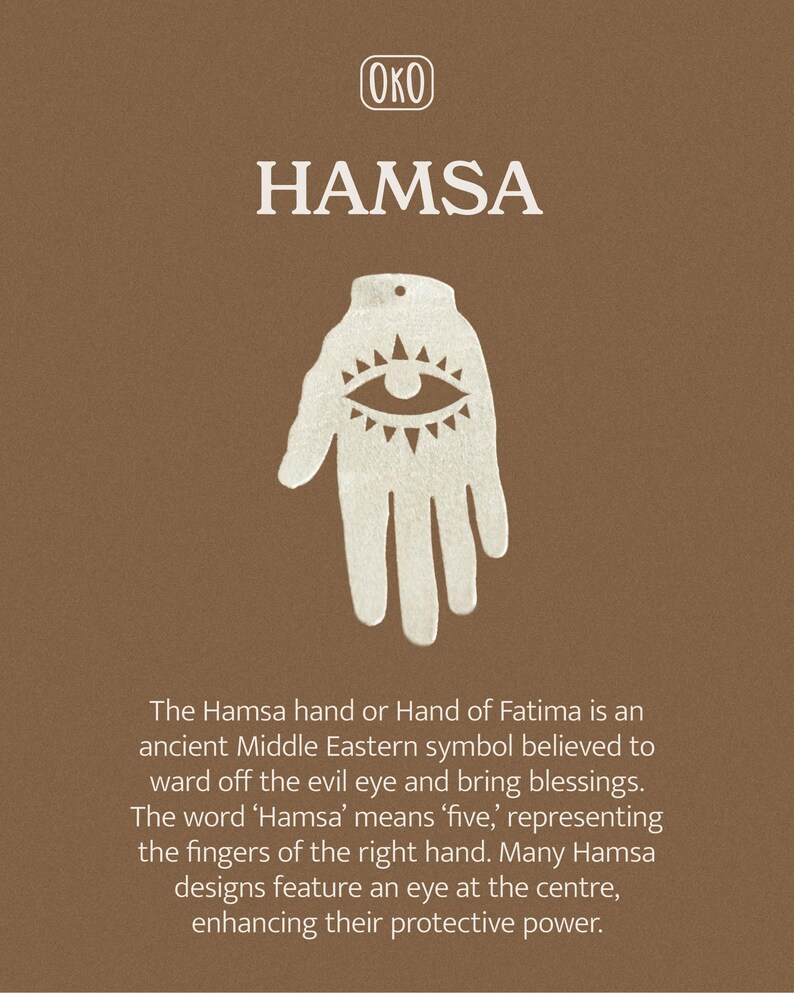 Hamsa Hand Necklace | 925 Sterling Silver Snake Chain With Handmade ...