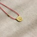 Silk Red String Talisman Necklace 925 Sterling Silver 24 K Gold Plated ...