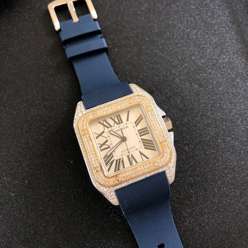 Cartier Santos Rubber Strap | Etsy
