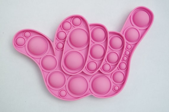 Pop It Fidget Shaka hang Loose Hand Toy - Etsy