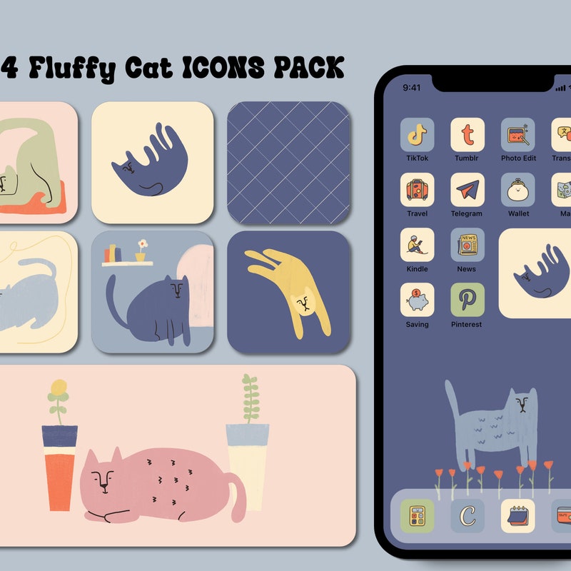 Cat Icon - Etsy